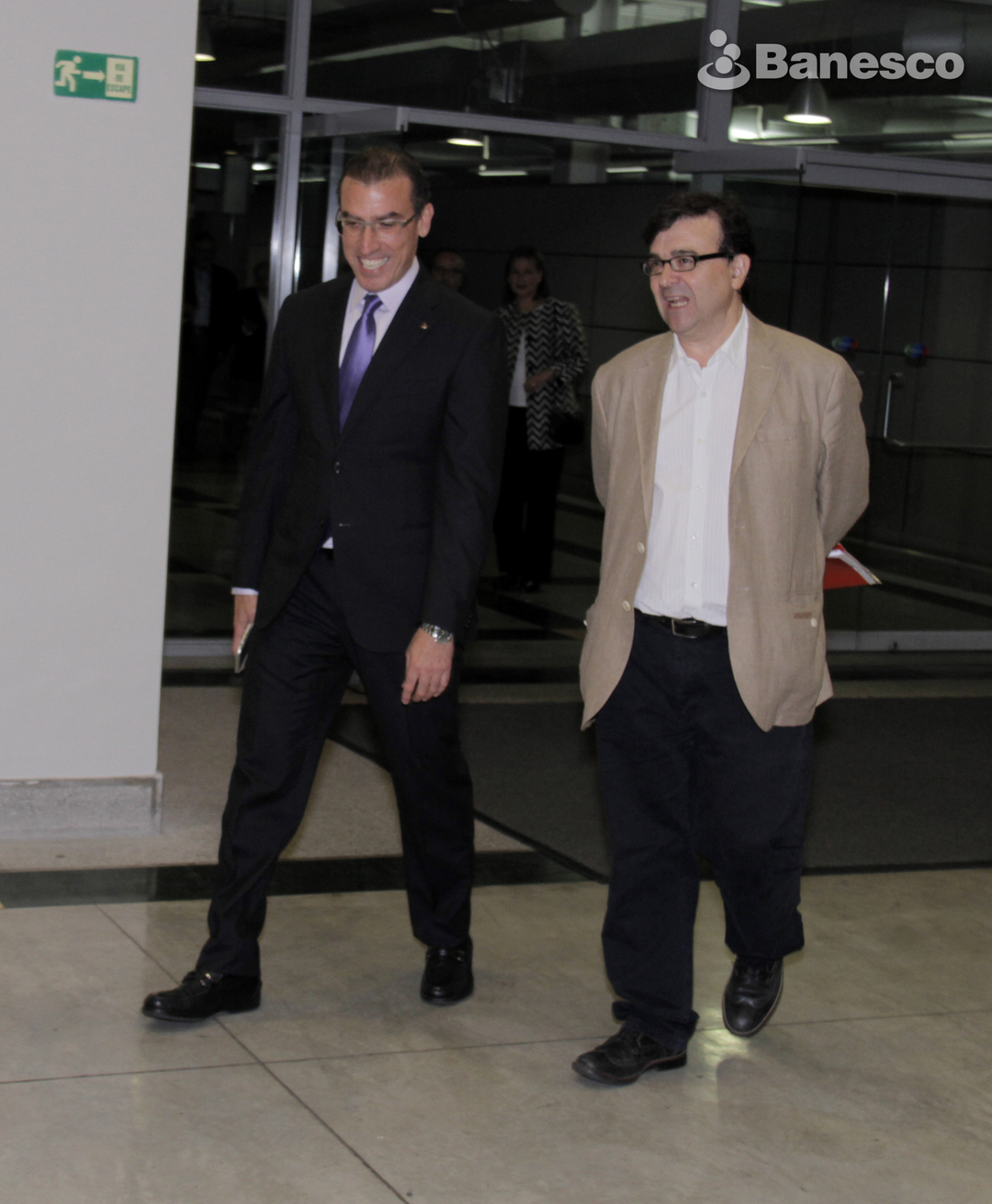 Miguel Ángel Marcano y Javier Cercas