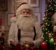 Campaña Banesco punto: versión Santa