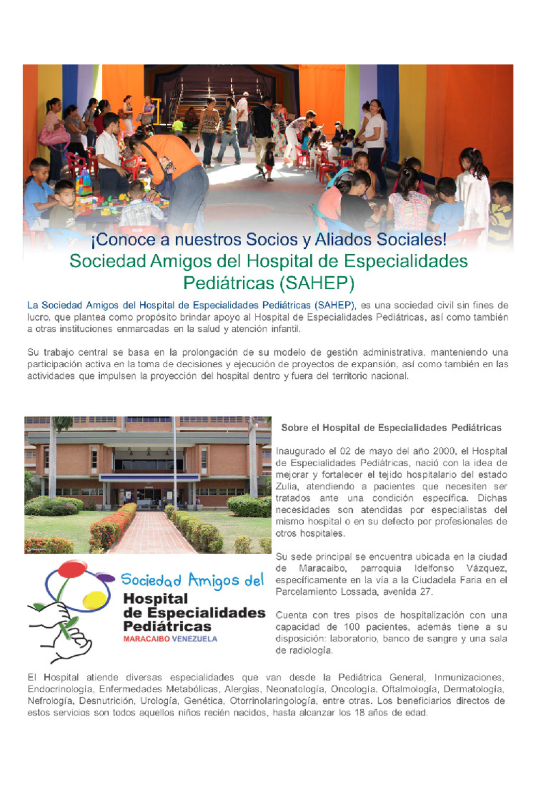 Conoce a nuestros socios y aliados sociales: Sociedad Amigos del ...