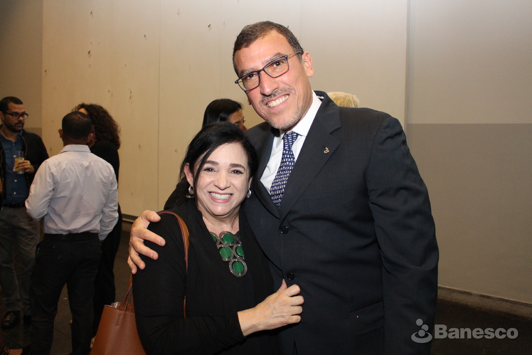 Periodista Argelia Ríos junto a Miguel Ángel Marcano