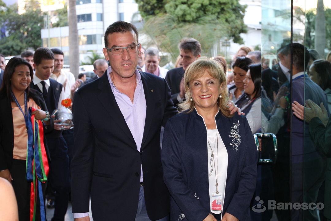 Miguel Ángel Marcano y Victoria Sleiman