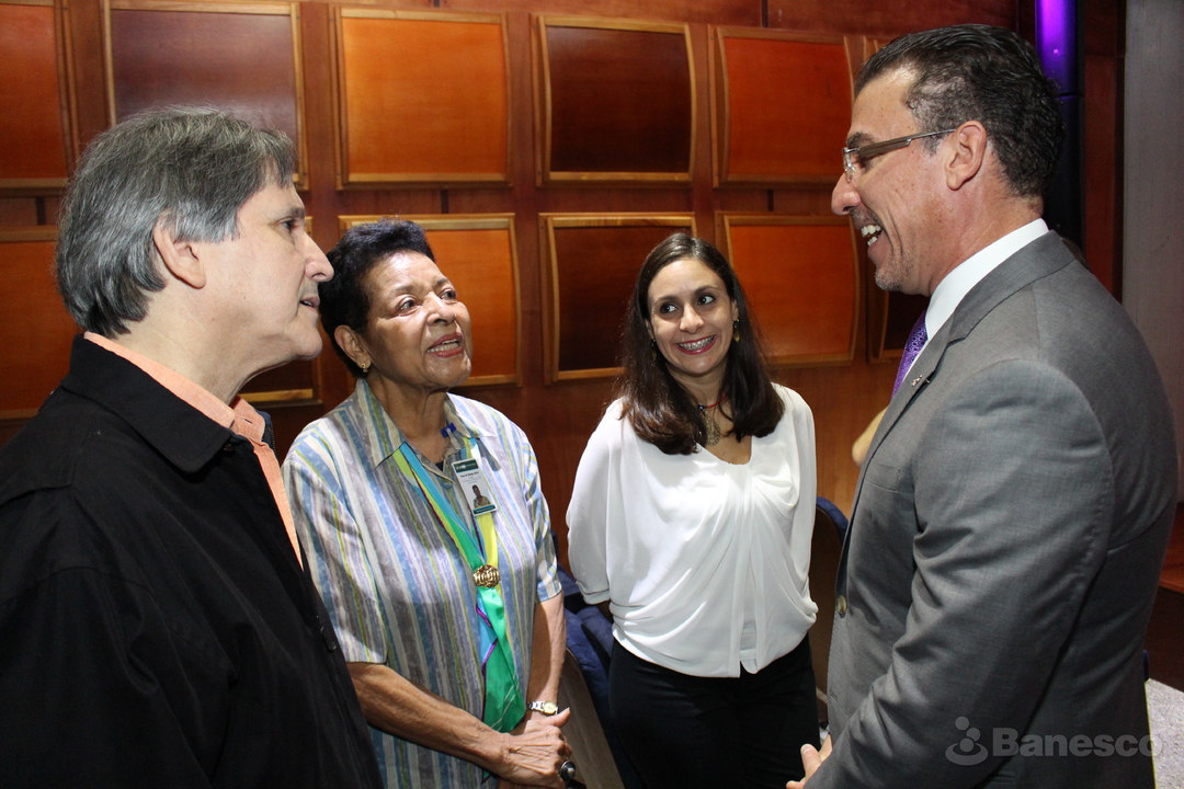 Bertha Vivas junto a Miguel Ángel Marcano y Rafael Estrada