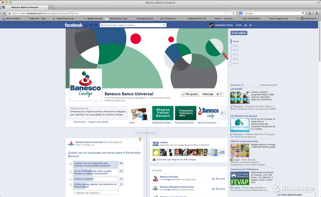 Facebook: Banesco Banco Universal