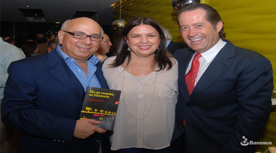 Sergio Dahbar, Juan Carlos Escotet, Inés Quintero y César Miguel Rondón