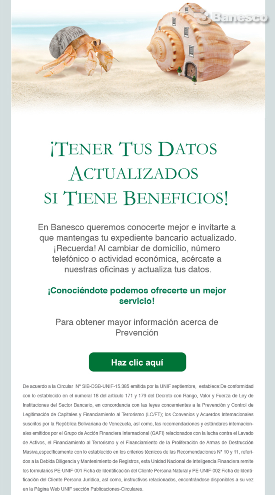 ¡Actualiza tus Datos!