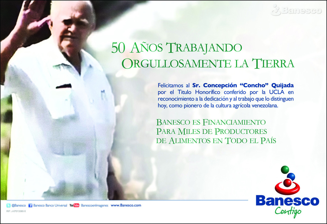 Reconocimiento al Sr. Concepción ''Concho'' Quijada